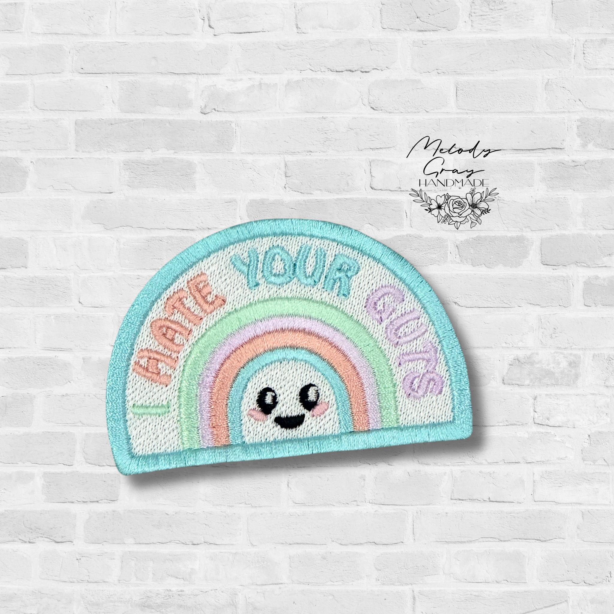 Hate Your Guts Embroidered Patch – Melody Gray Handmade